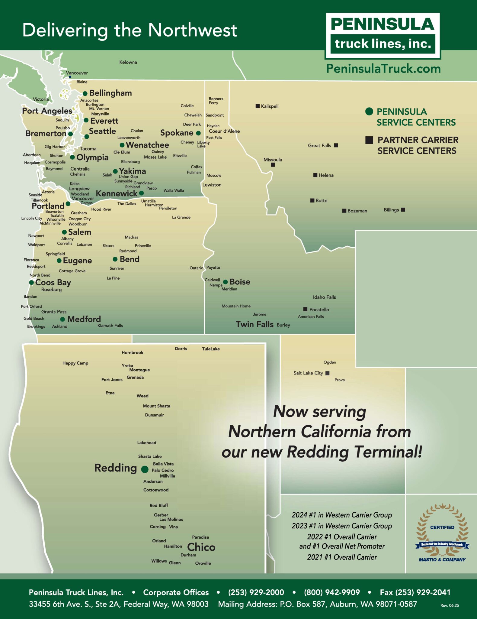 Peninsula Truck Lines Launches New Terminal in Redding, California ...